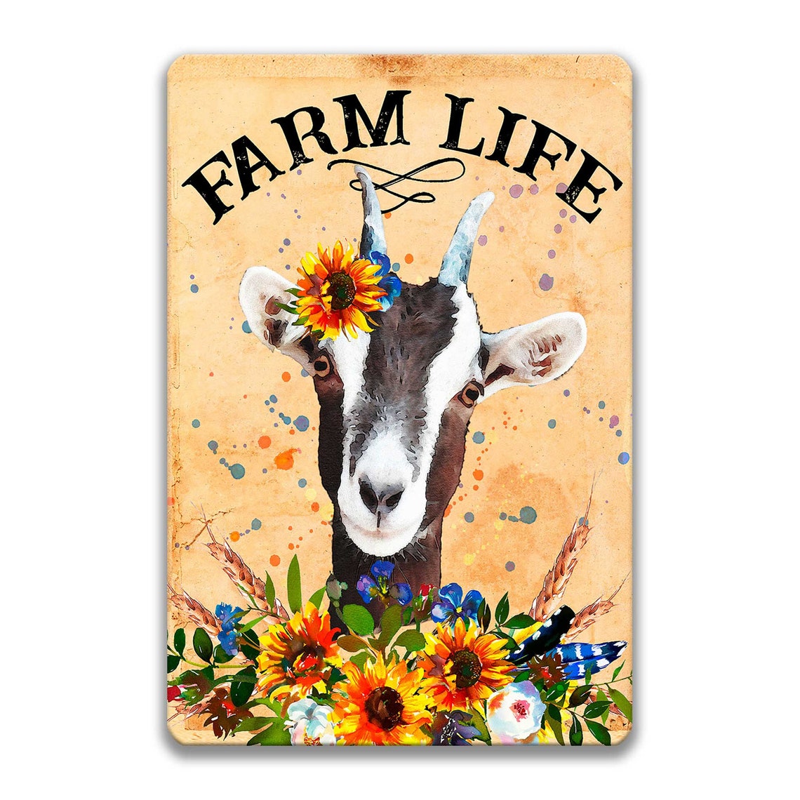 Farm Life Sign Goat Decor Goat Sign Farm Sign Stable Sign | Etsy