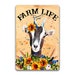 Farm Life Sign, Goat Decor, Goat Sign Farm Sign, Stable Sign, Barn Sign ...
