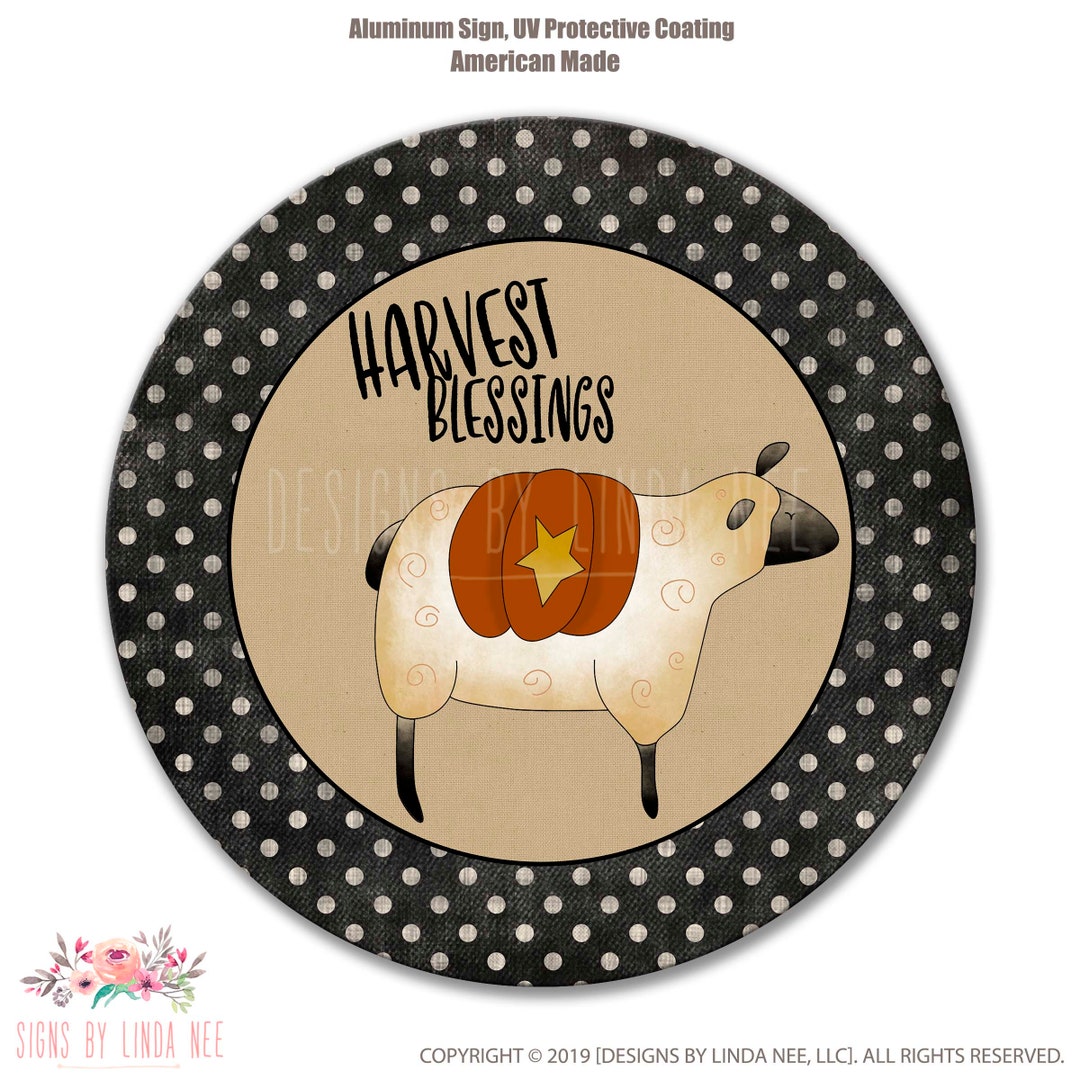 Primitive Wreath Sign, Fall Wreath Sign, Primitive Sheep, Front Door ...