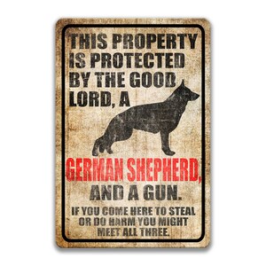 German Shepherd Dog Sign Dog Warning Sign Dog Sign Sign German - Etsy