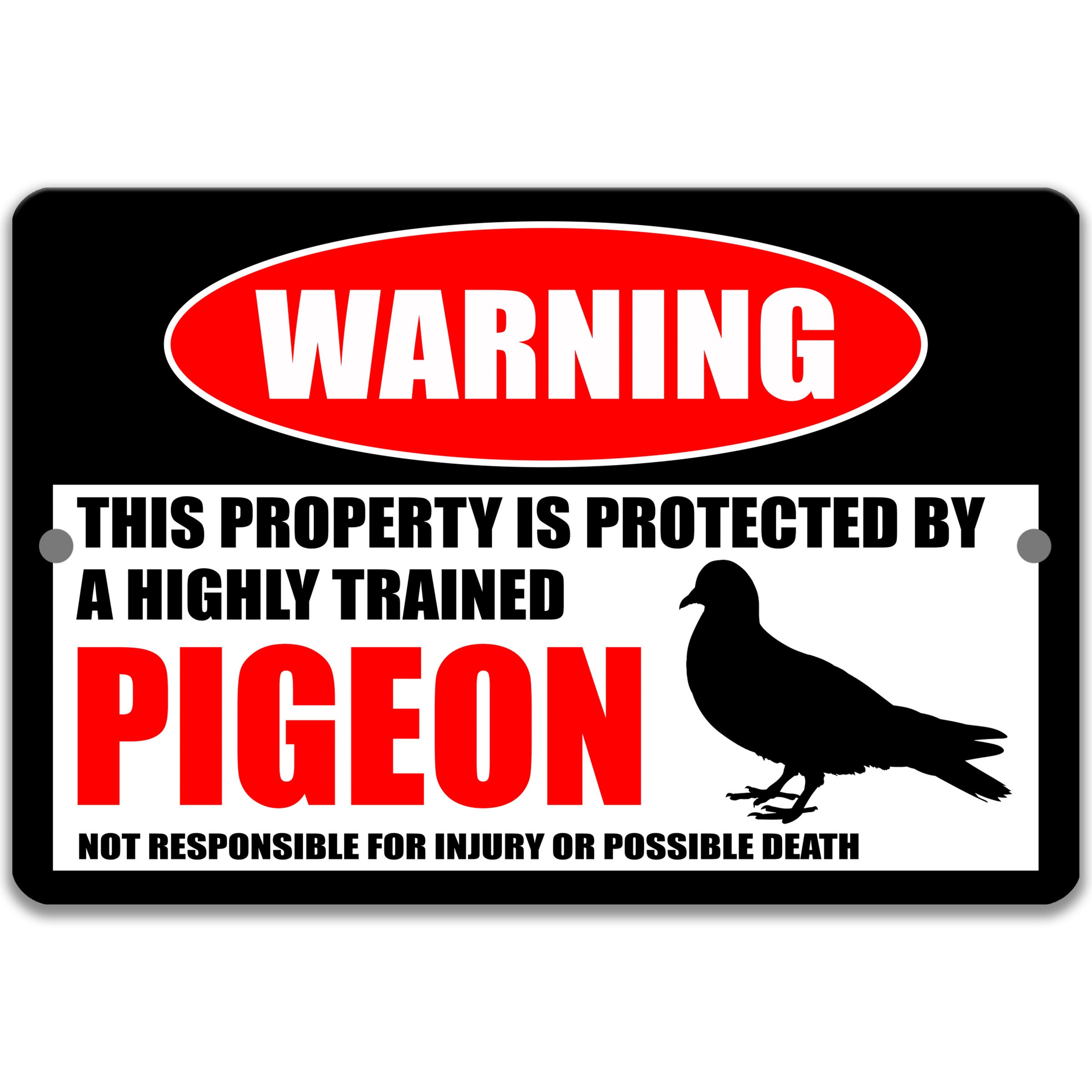 Funny Pigeon Sign Pigeon Warning Sign No Trespassing Sign - Etsy UK