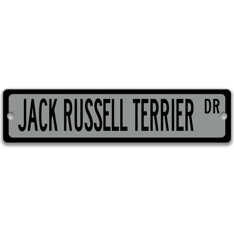 Jack Russell Terrier Sign Jack Russell Dog Lover Gift Custom Street ...