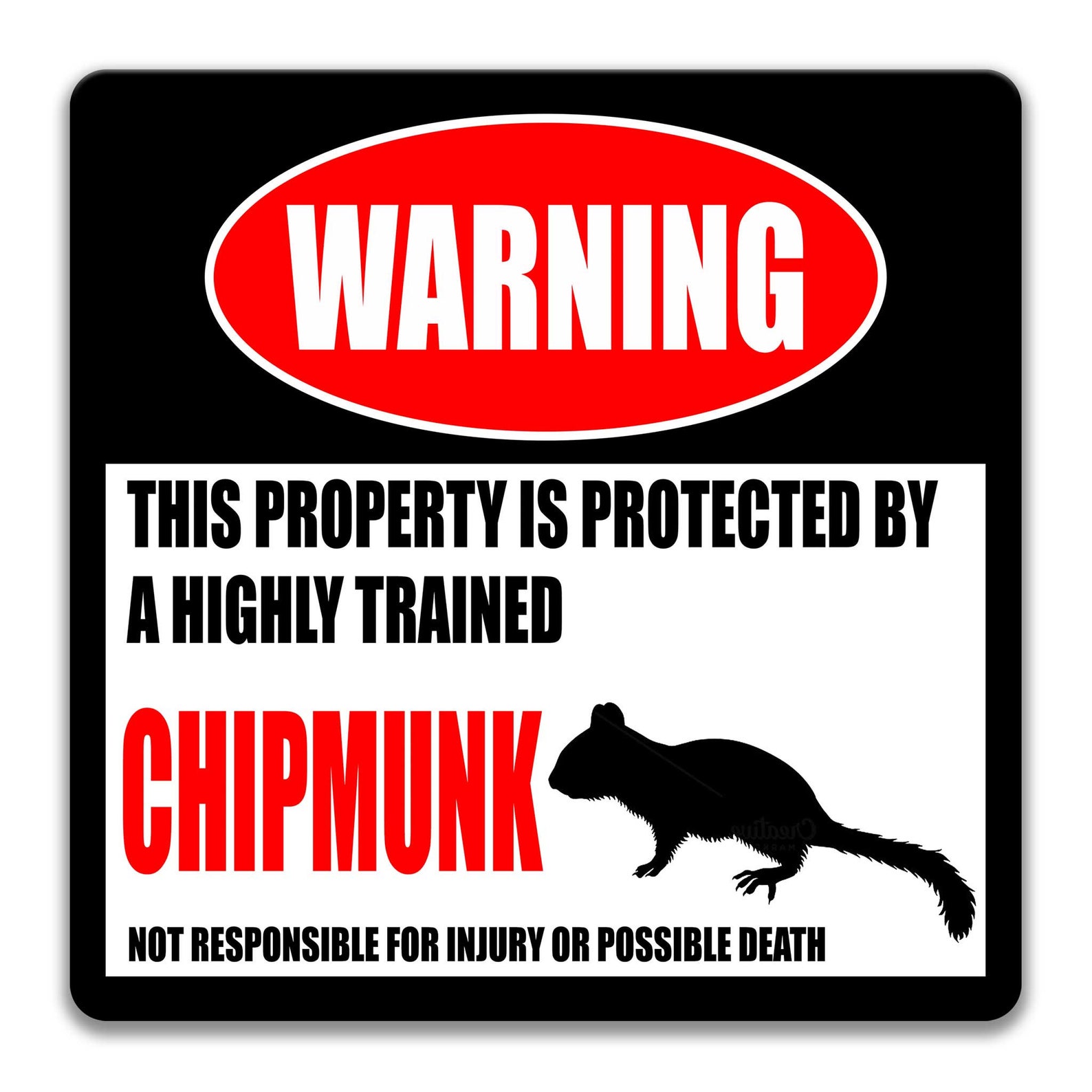 Chipmunk Sign Funny Chipmunk Sign Chipmunk Accessories - Etsy