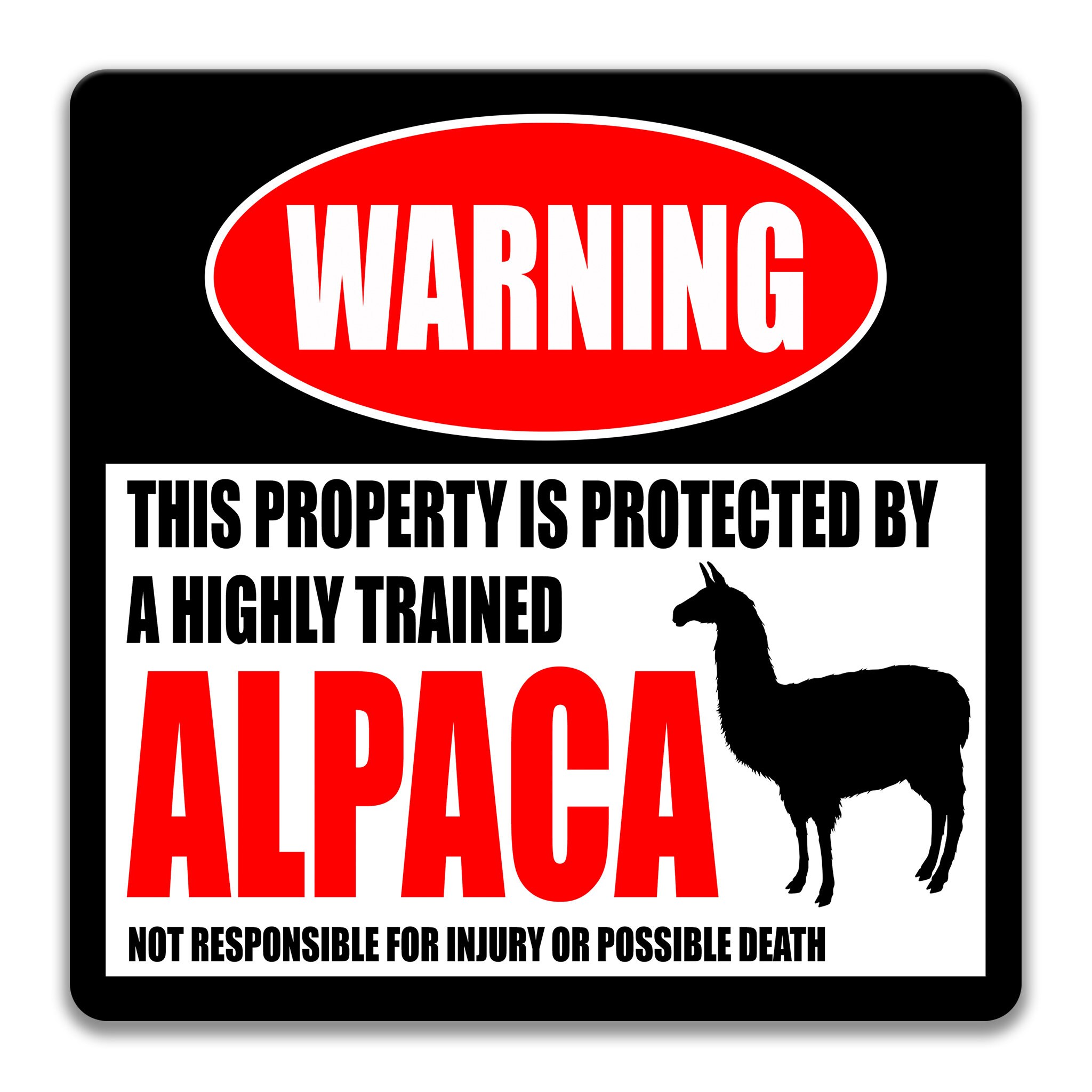 Funny Alpaca Sign Alpaca Sign Alpaca Warning Sign Alpaca Metal - Etsy