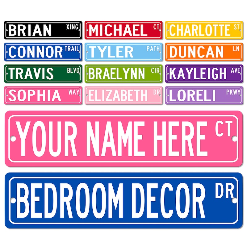 Bedroom Door Name Banner - Etsy
