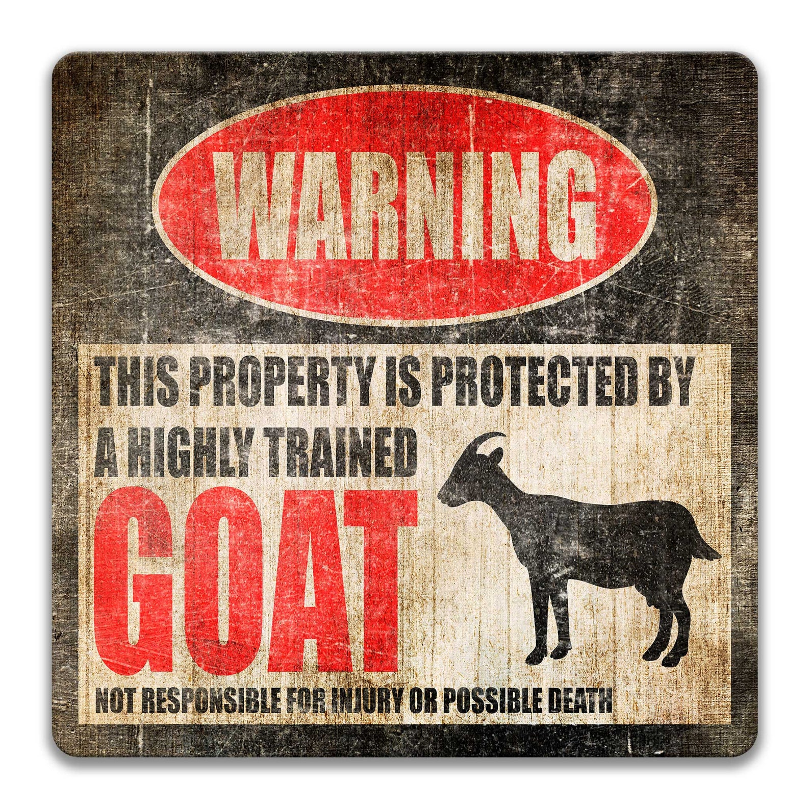 Goat Sign Funny Goat Sign Goat Decor Barn Sign Yard Sign Goat - Etsy