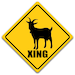 Goat Sign, Goat Crossing Sign, Farm Sign, Goat Diamond Sign, Goat ...
