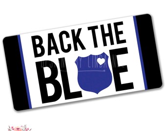 We Support Our Police Back the Blue Sign Personalized Officer - Etsy