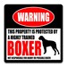 Boxer Sign No Trespassing Sign Beware of Dog Sign Funny Dog Sign Boxer ...