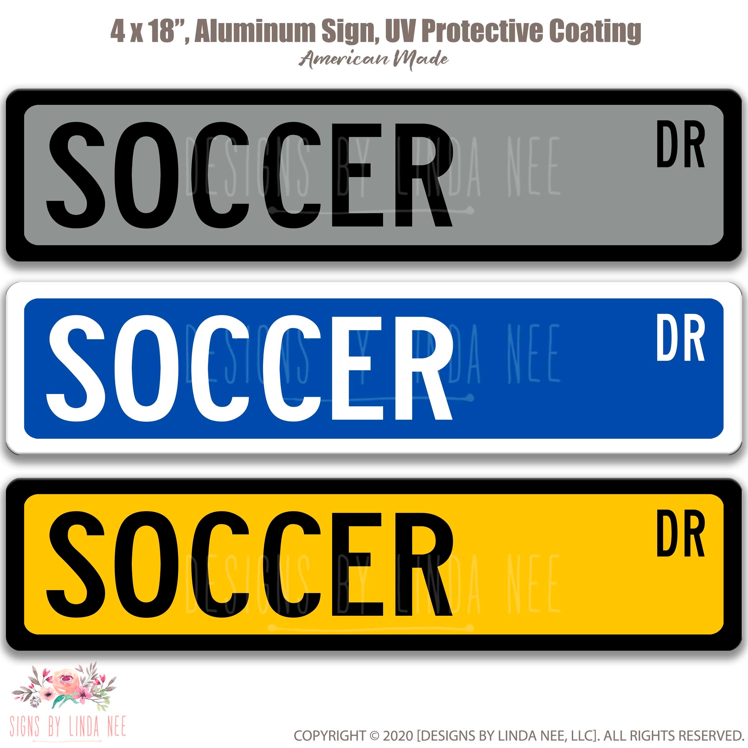 Soccer Street Sign Soccer Gift Soccer Fan Gift Soccer Player | Etsy