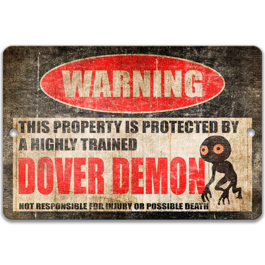 Fouke Monster Warning Sign, Southern Bigfoot Metal Sign, Arkansas ...