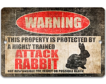 Dwarf Bunny Zone Pet Rabbit Novelty Sign Aluminum 6 - Etsy