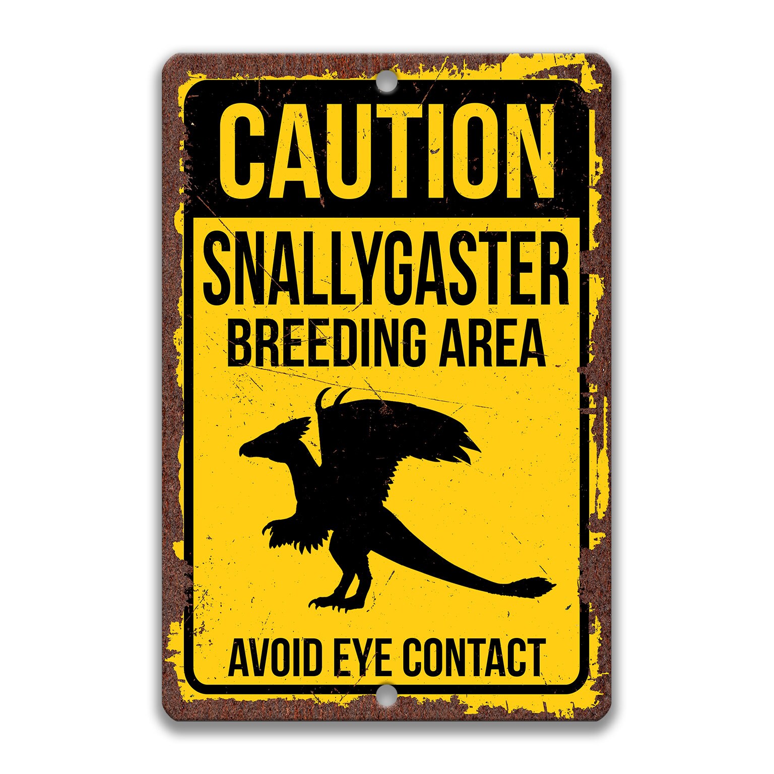 Funny Snallygaster Sign, Snallygaster Area, Cryptozoology, Cryptid Gift ...