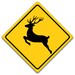 Reindeer Crossing Sign, Reindeer Xing Sign, Reindeer Decor, Reindeer ...