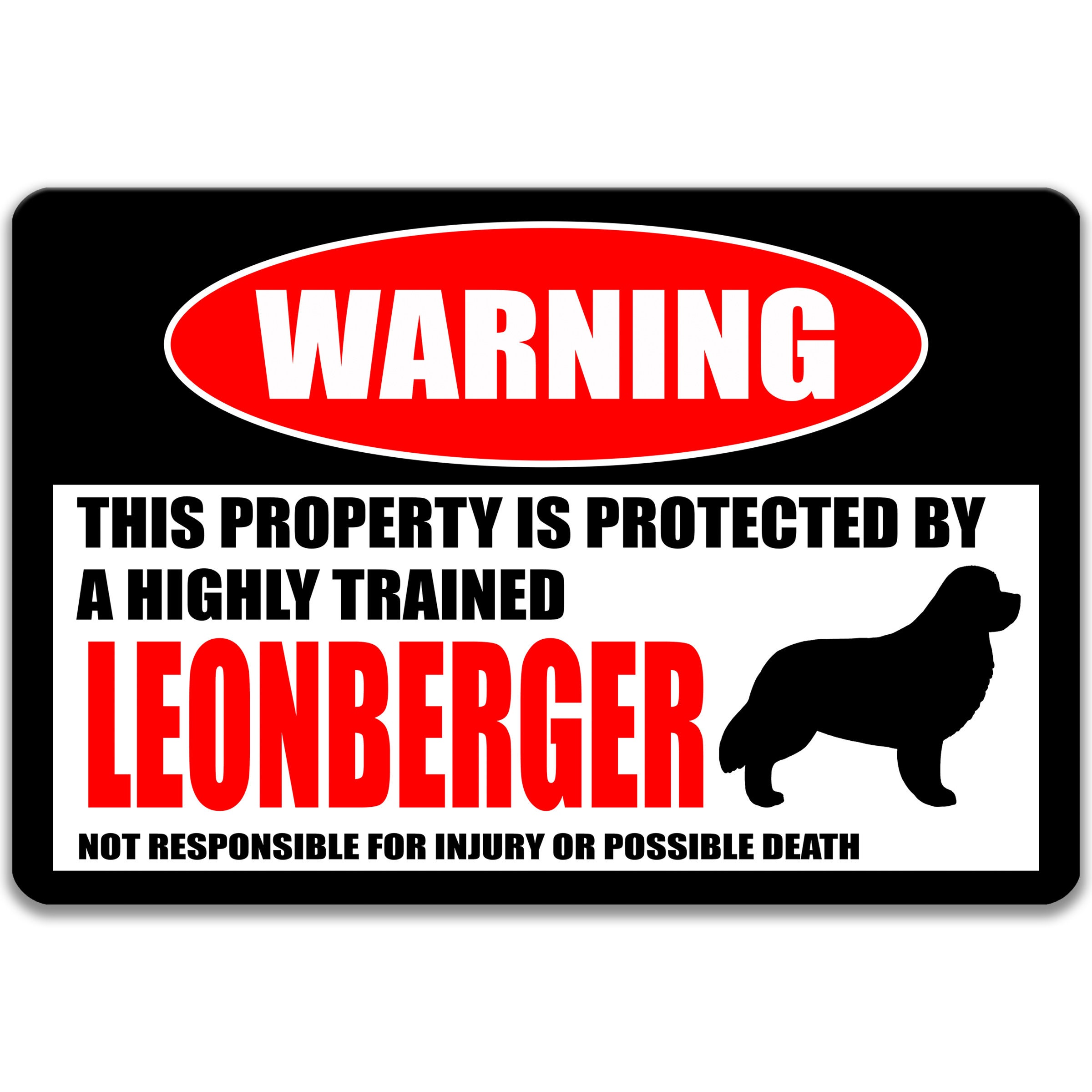 Leonberger Sign Funny Dog Sign Funny Metal Sign Leonberger | Etsy