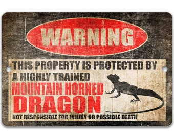 Bearded Dragons Signfunny Metal Signsbearded Dragon - Etsy