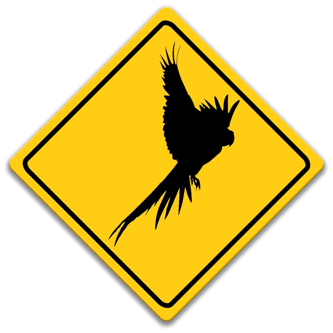 Macaw Crossing Sign, Macaw Xing Sign, Macaw Decor, Macaw Sign, Funny ...