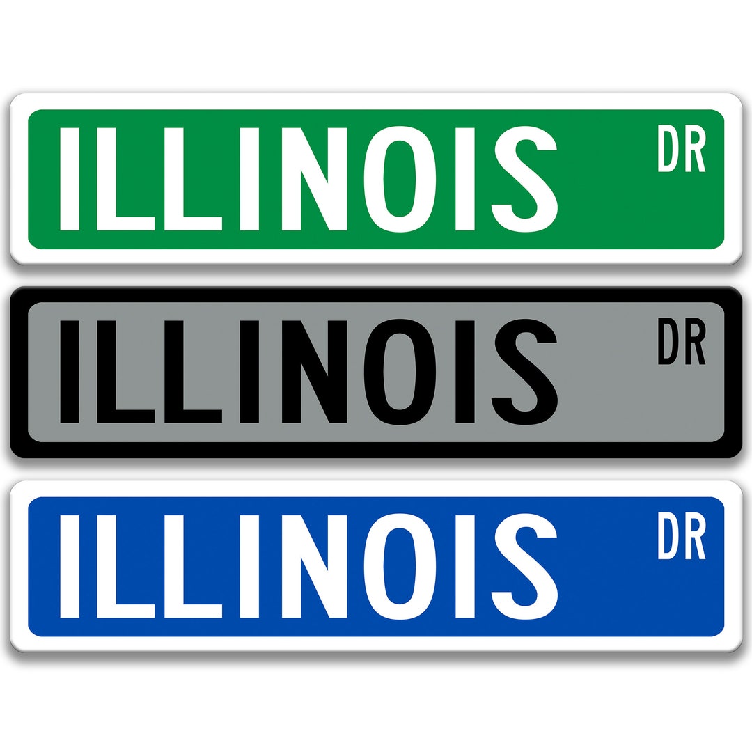 Illinois Sign, Illinois Visitor, Custom Sign, Illinois Decor, Illinois ...