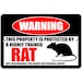 Funny Rat Sign Protected by Rat Animal Decor Pet Rat Sign - Etsy