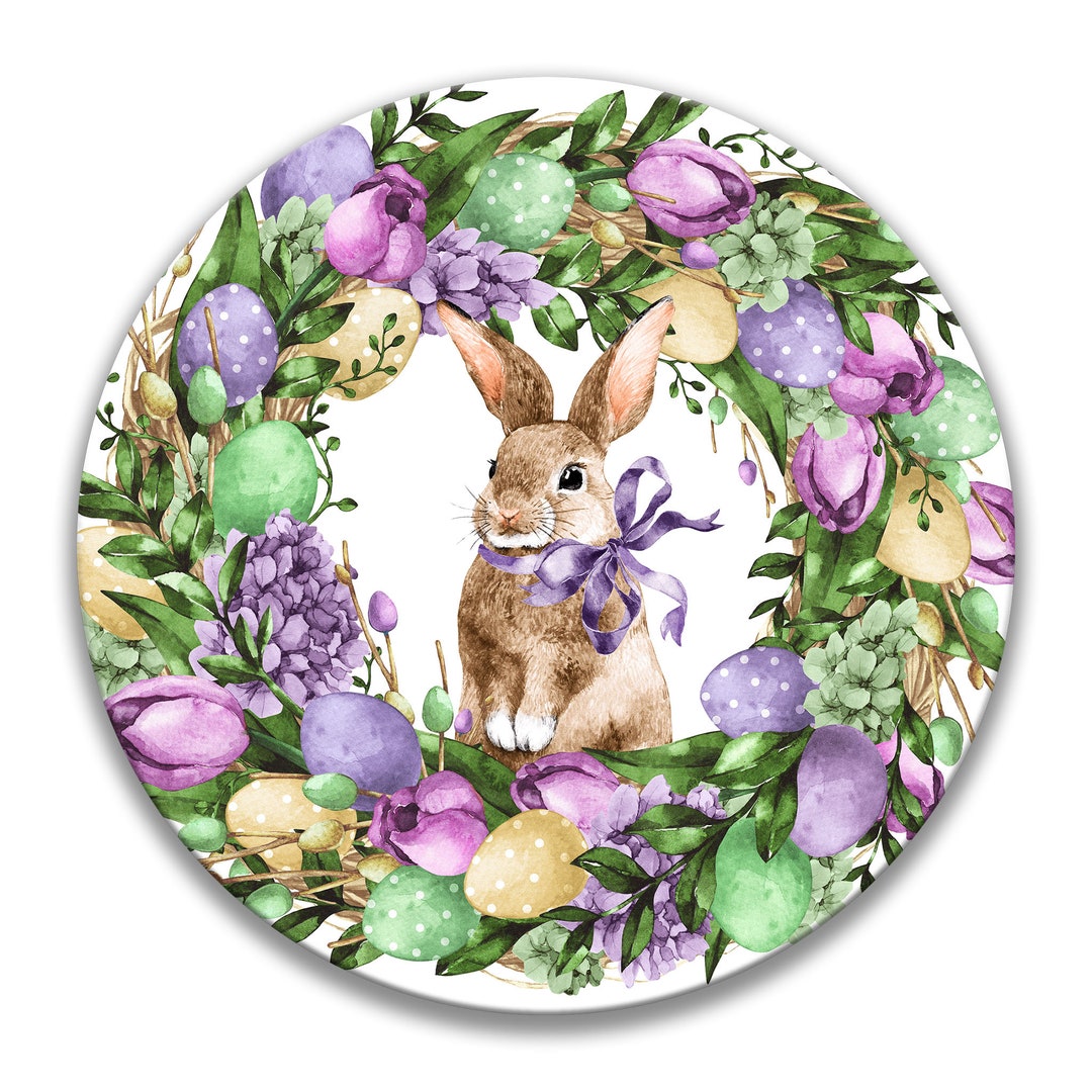 Easter Bunny Sign, Easter Egg Sign, Kitchen Wall Sign, Easter Rabbit ...