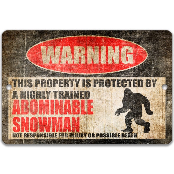 Cryptid Warning Sign - Etsy