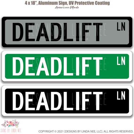 Deadlifting Sign Gym Sign Deadlifting Decor Strongman - Etsy