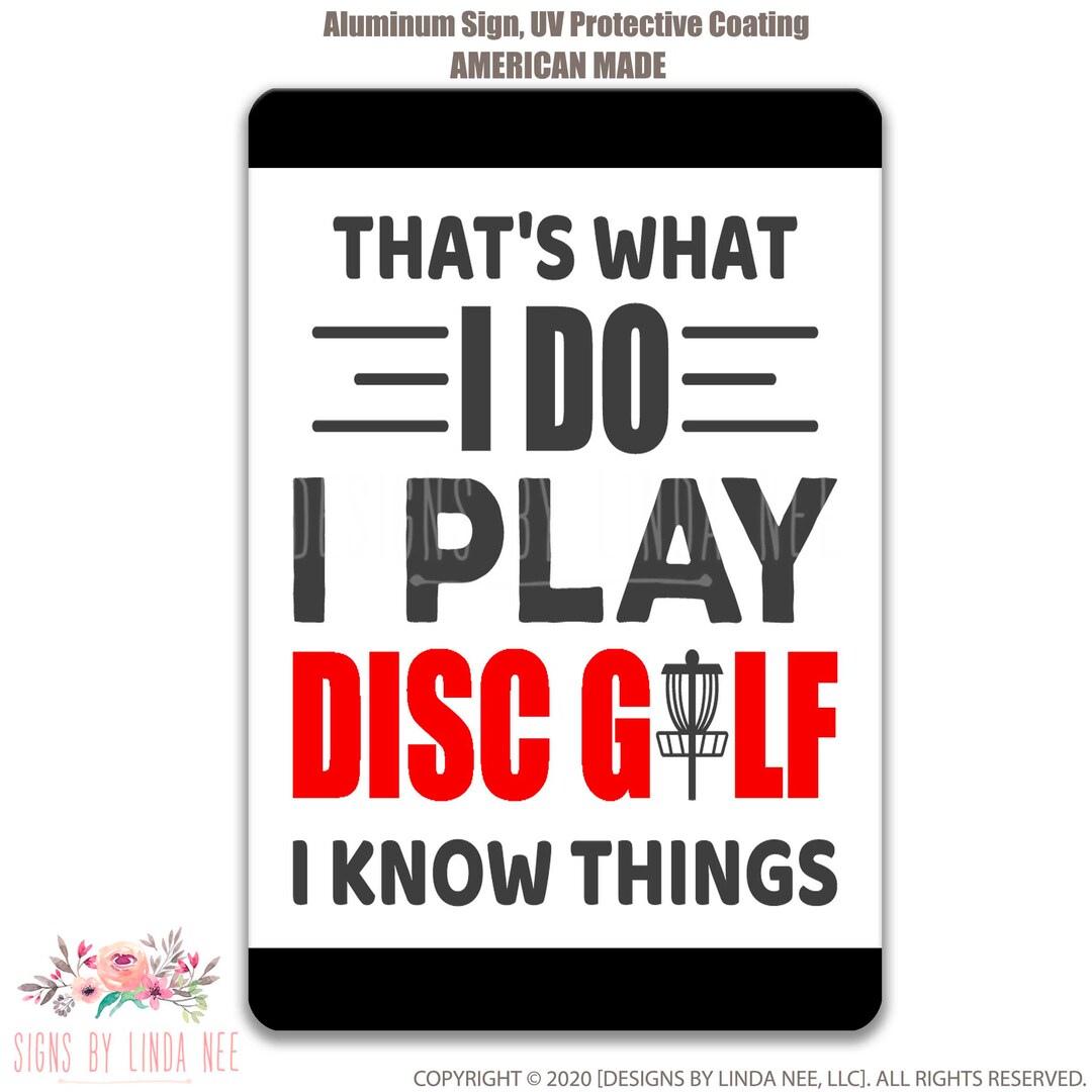 Disc Golf Decor, Disc Golfer Sign, Funny Disc Golf Sign, Disc Golfer ...