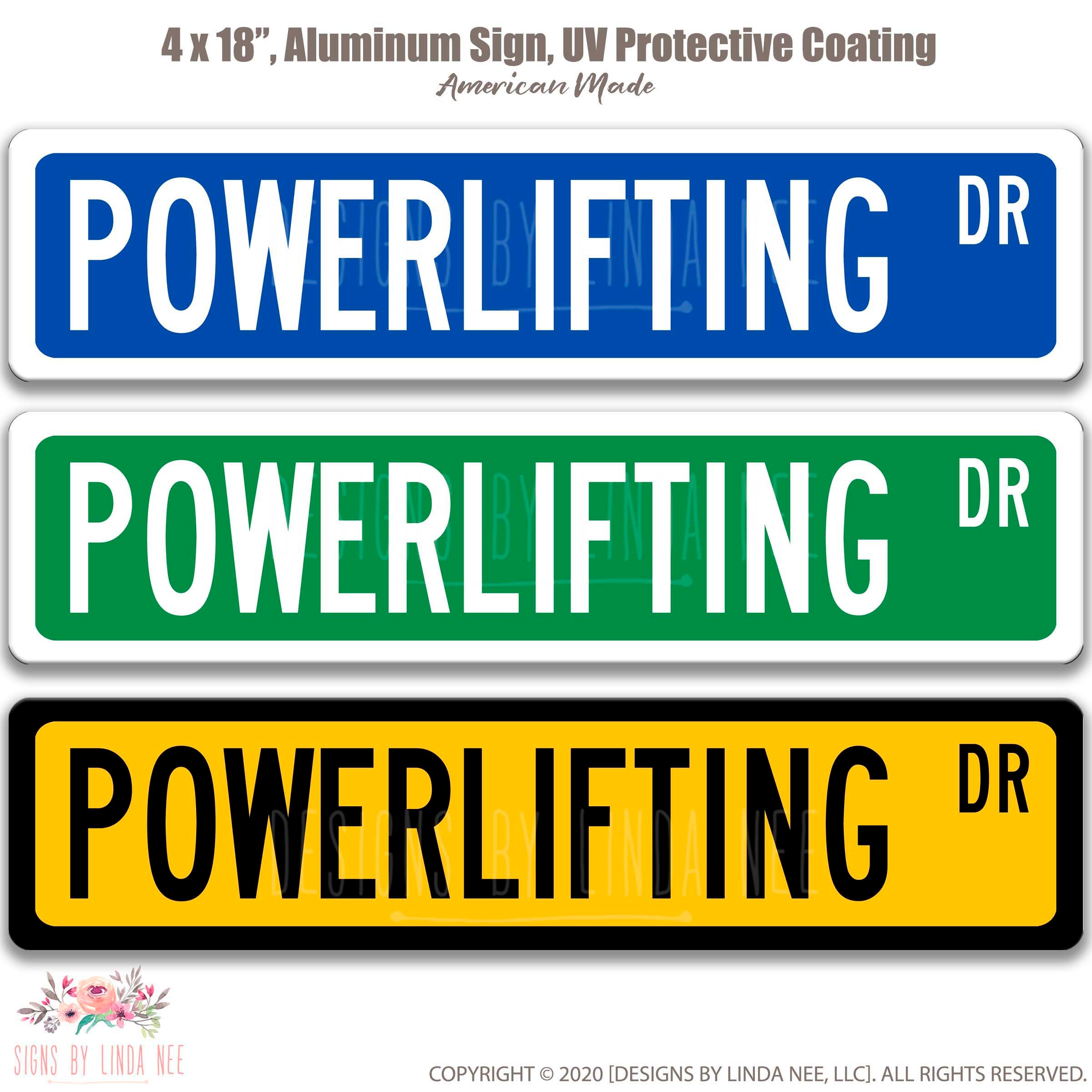 Powerlifting, Powerlifting Sign, Powerlifting Gift, Fitness Sign ...