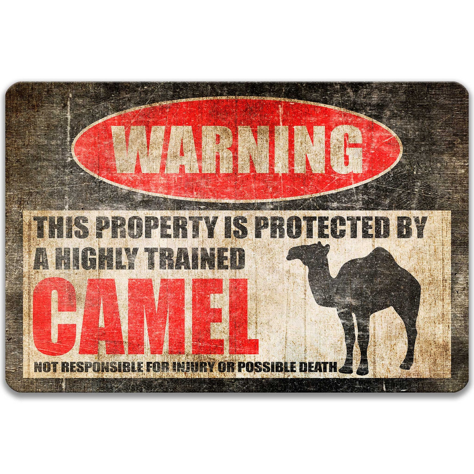 Camel Sign Camel Warning Sign Funny Camel Decor Sign Warning | Etsy
