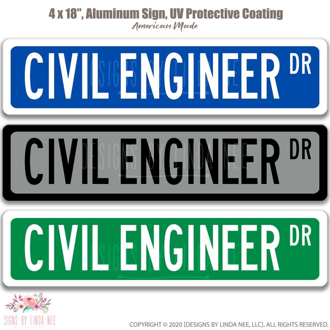Civil Engineer Sign, Engineer Gift, Graduation Gift for Engineer, Civil ...