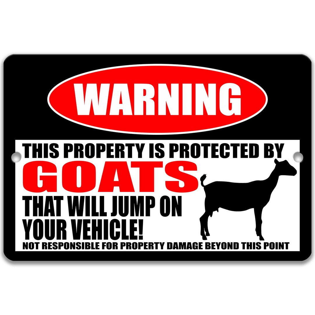 Goat Decor Funny Goat Sign Barn Sign Yard Sign Goat Decor Goat Gift ...