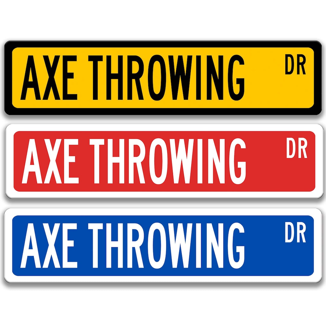 Axe Throwing, Axe Throwing Sign, Axe Thrower Gift, Axe Throwing Gift ...
