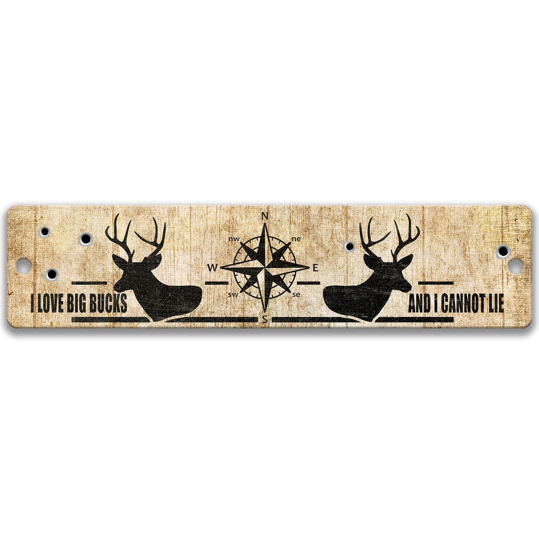 Funny Hunting Street Sign, Deer Hunting Sign, Deer Hunting Decor, Man ...