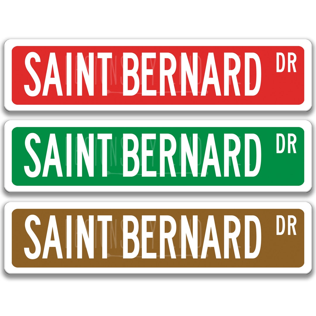 Saint Bernard Sign Saint Bernard Gift Dog Gift Working Dog Rescue Dog ...