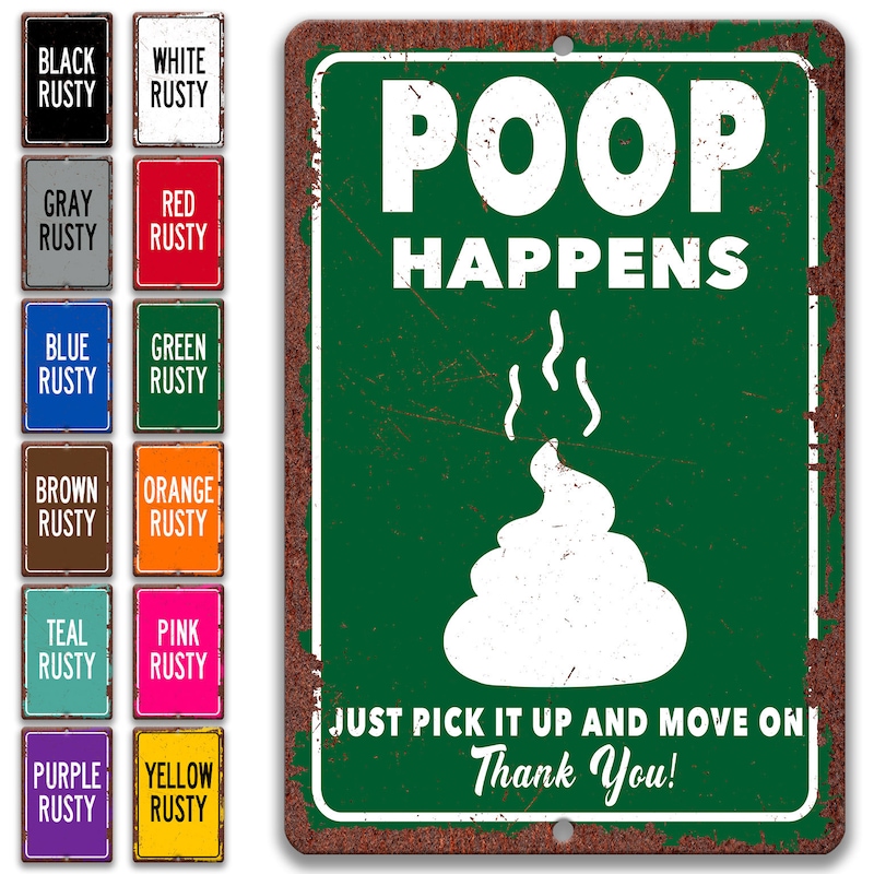 Dog Poop Sign - Etsy