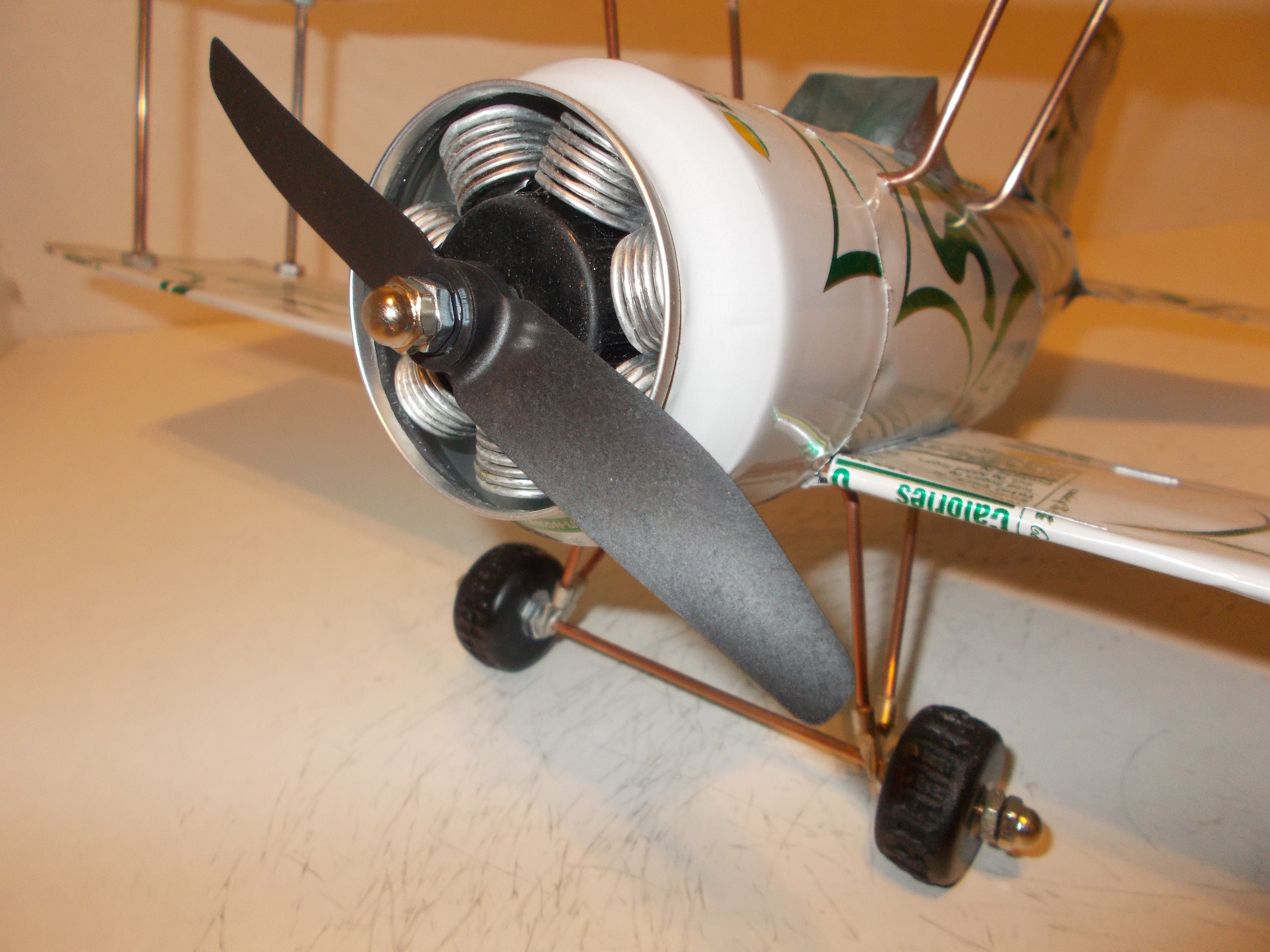 Soda Can Aluminum Handcrafted Airplane ( SPRITE ZERO ) Bi-plane - Etsy