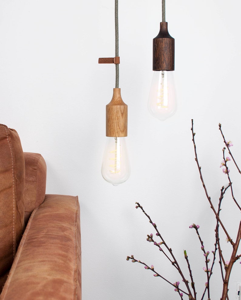 Forest Wall Lamp Oak Wood - Etsy