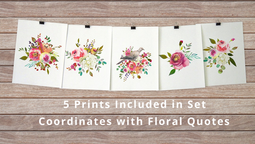 Five Floral Printables | Coordinates With Floral Quotes | Home Bedroom ...