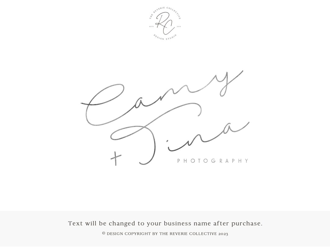 Text Only Logo Modern Logo Calligraphy Logo Handwritten - Etsy