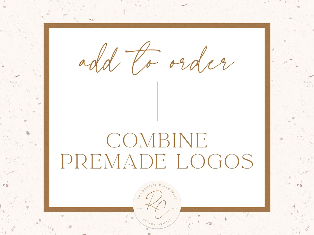 Combine Premade Logo Designs - A La Carte Option - Custom Logo Design ...