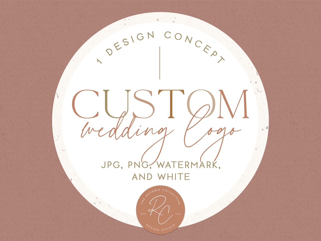 Custom Wedding Logo, Graphic Design, Custom Logo Package, Wedding Crest ...