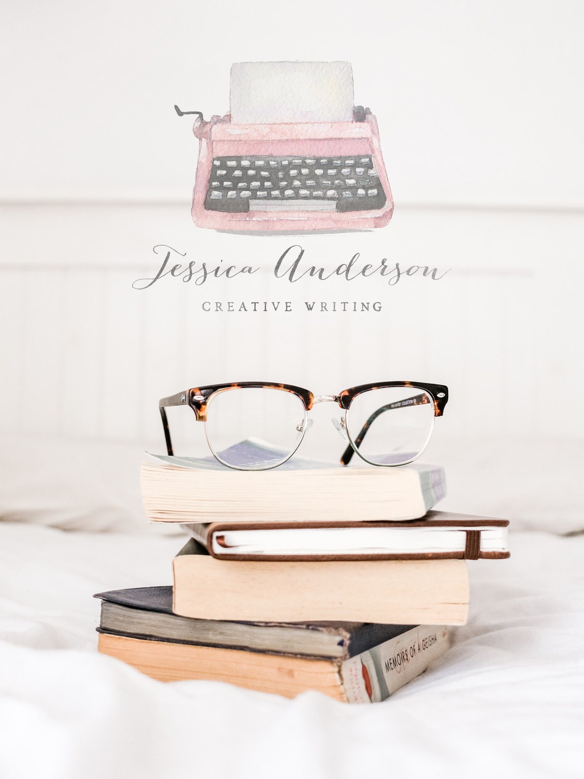 Vintage Typewriter Logo Blogger Logo Writer Logo Lifestyle | Etsy