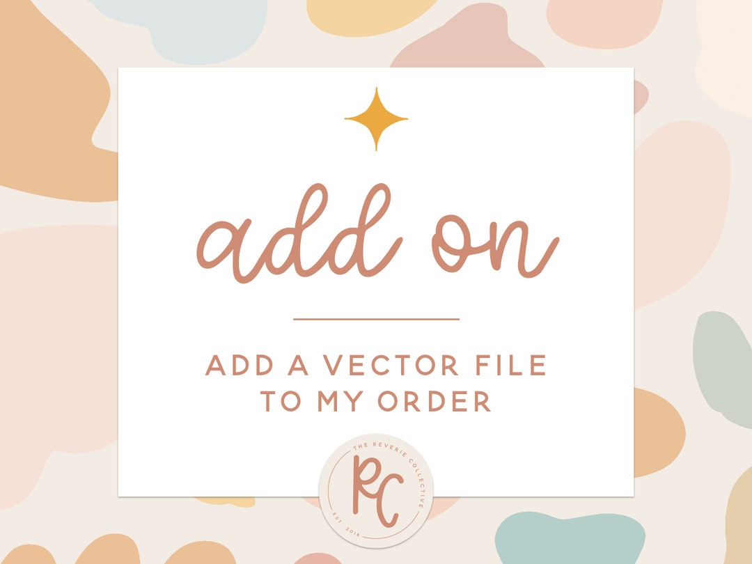 Vector File Add on A La Carte Option Premade Logo Design - Etsy