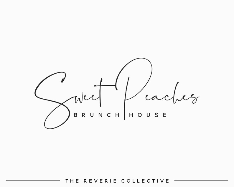 Text Only Logo Handwritten Logo Script Logo Modern Logo | Etsy