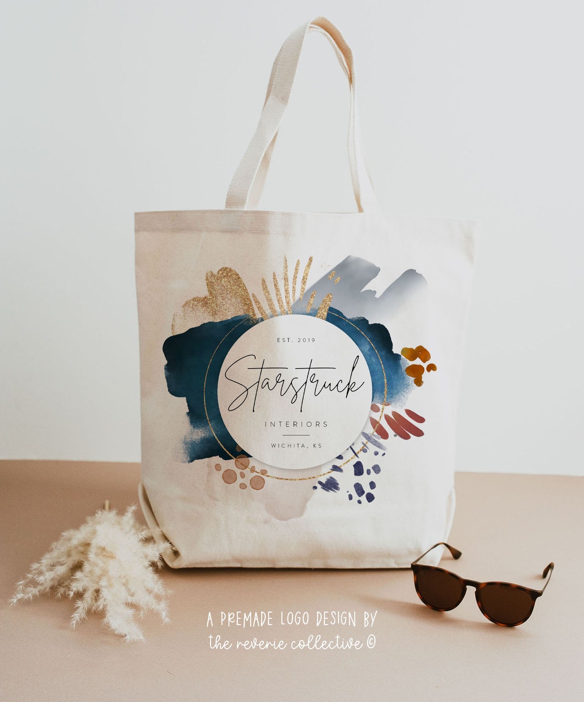 Boho Logo Abstract Logo Modern Logo Retro Logo Vintage - Etsy