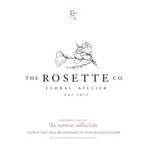 Floral Logo Rustic Logo Nature Logo Romantic Logo - Etsy