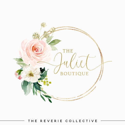 Blue Flower Logo Rustic Logo Farmhouse Logo Photography | Etsy