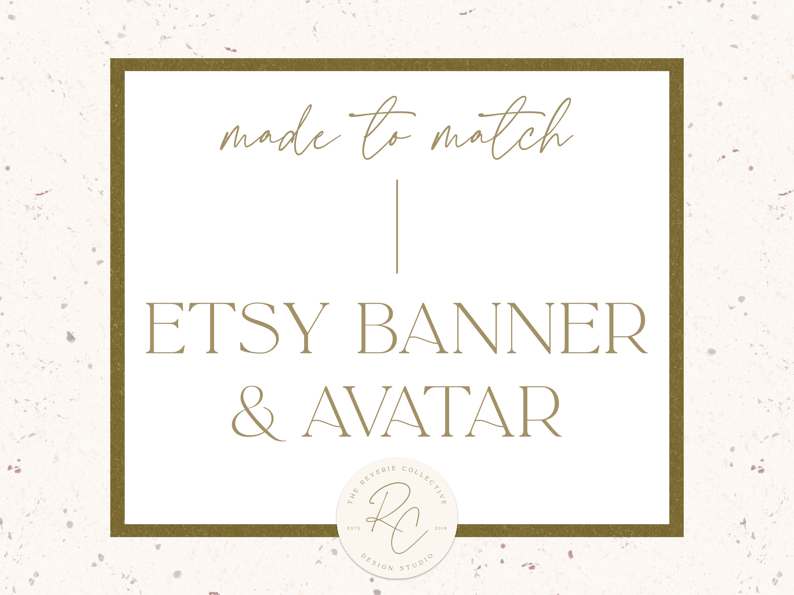 Custom Etsy Shop Banner & Avatar: Matching Branding Design, Social ...