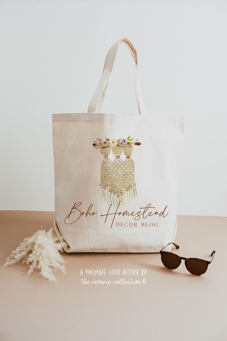 Macrame Logo Boho Logo Yarn Weave Logo Wall Hanging Logo | Etsy