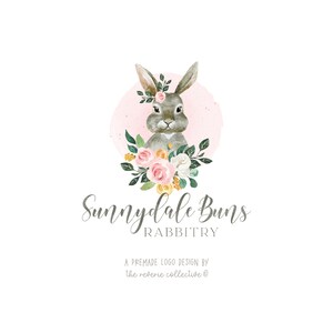 Bunny Logo Rabbit Logo Rabbitry Logo Pet Logo Animal | Etsy